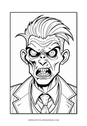 Get Your Ghoulish Glow On with Halloween : zombie color pages vol 4!
