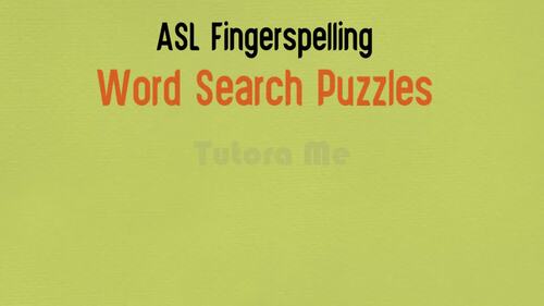 word find - ASL Fingerspelling Word Search Puzzles - Animals names by ...