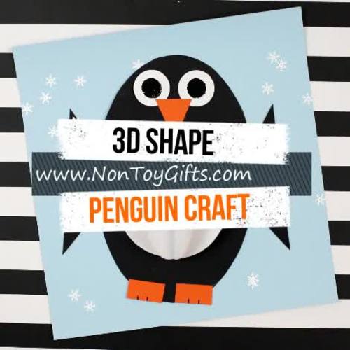 Winter Penguin Craft - 3D Penguin Winter Craft by Non-Toy Gifts | TPT