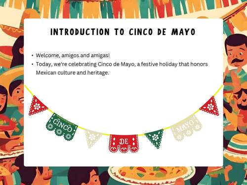 Cinco de Mayo PowerPoint Slides for 3rd 4th 5th Grade | TPT