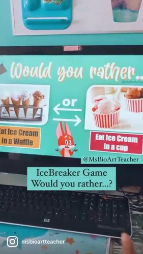 Ice Breaker Game "Would You Rather...?" Volume 2 by MsBioArtTeacher