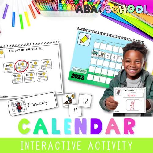 Interactive Calendar Special Education Morning Meeting & Circle Time ...