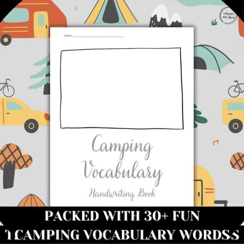 Camping Cursive Practice | Summer Vocabulary & Handwriting Fun | EOSY & BTS