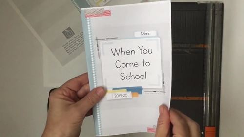 Welcome to School Editable Book Template For Preschool | TpT