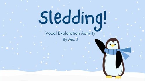 Sledding! Winter Vocal Exploration Activity by Music with Ms J | TPT