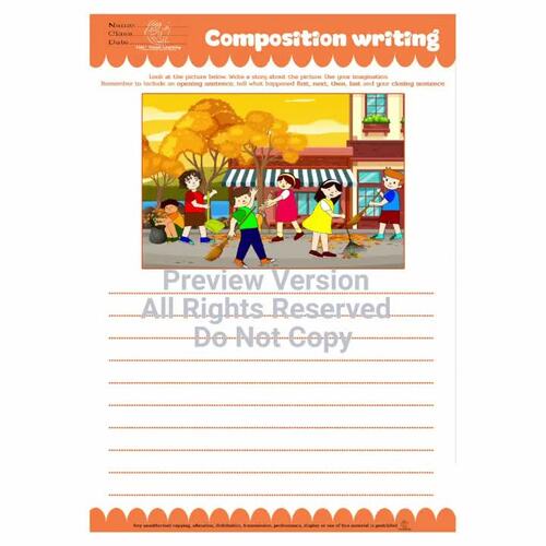 COMPOSITION WRITING WORKSHEET | Writing Skills | Creative Story | ESL ...
