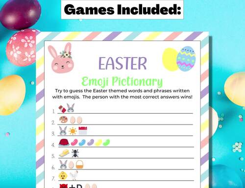 Easter Game Bundle | Easter Activities | Easter Games | Printable Games ...