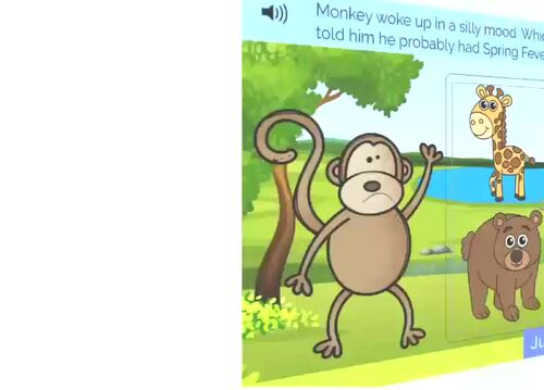 Grumpy Monkey's Spring Fever Comprehension & Social Emotional Boom Cards