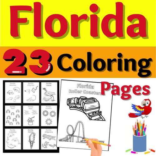 Florida Activity Craft Coloring Pages Resource No Prep Color Morning Work
