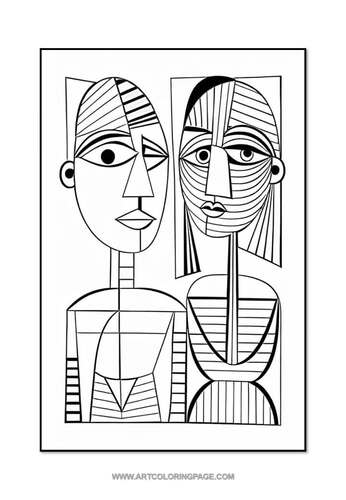 Unlock Your Inner Artist with Abstract Inspired Picasso Coloring Vol 9