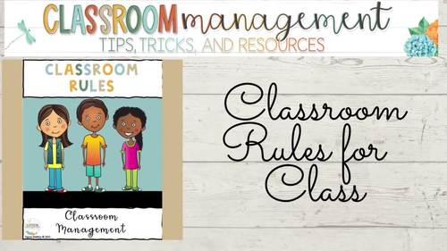 Classroom Rules for Classroom Management | TPT