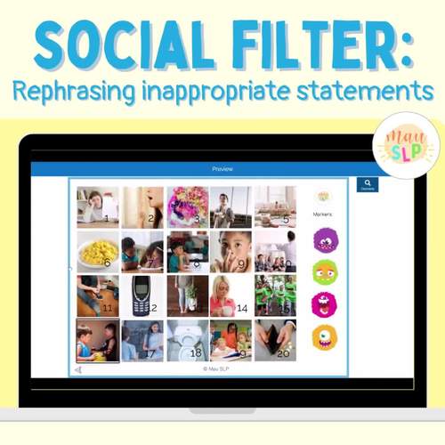 Social Filter Boom Cards™ by Mau SLP | Teachers Pay Teachers