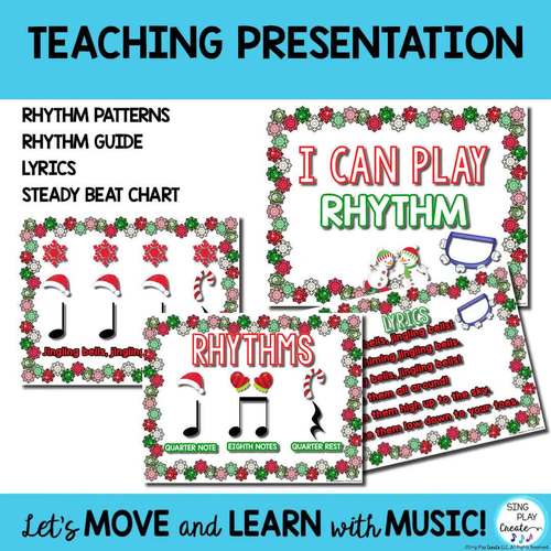 Rhythm Play Along Song: "Jingling Bells" for Bells, Glockenspiel, Xylophone