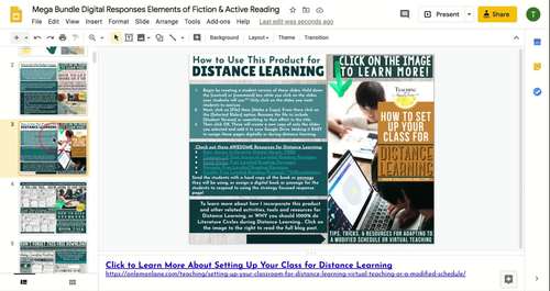 MEGA BUNDLE Active Reading Elements of Fiction Strategy Focused Digital ...