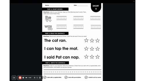 Short A Phonics Lesson | Video & Activities for CVC Words | 1st Grade MTSS