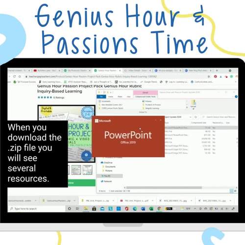 Genius Hour Elementary Tool Passion Project Template Editable Rubric