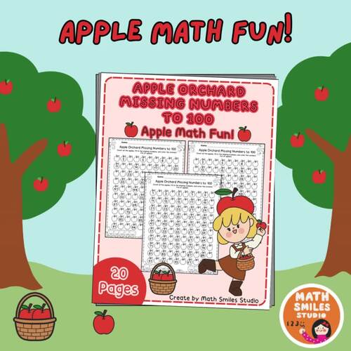 Apple Orchard Missing Numbers to 100 | Count, Fill & Color Fun! | K-1st ...