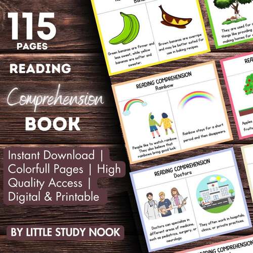 Reading Comprehension Book For kids, Kids Educational, Resources, Pre ...