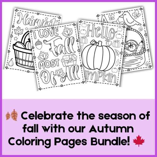 Fall Pumpkin Coloring Pages | Autumn September Coloring Sheets (Prek - 3rd)