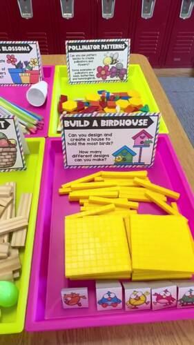 Spring STEM Bins® Stations STEM Activities Centers, Easter St. Patrick ...