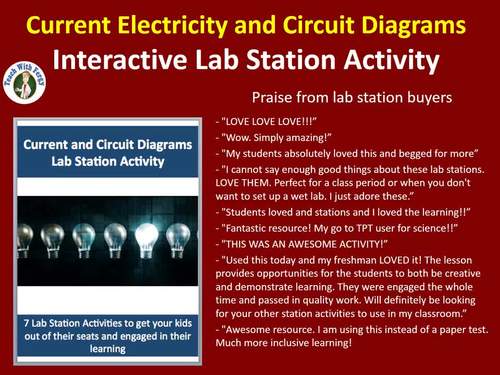 Current Electricity and Circuit Diagrams - 7 Engaging Lab Station ...