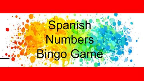 Spanish Numbers Bingo Game Activity by Worksheet Whisperer | TPT