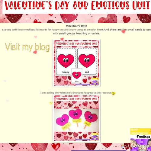 Valentine's day and the Emotions Unit for Kindergarten ELL | TPT