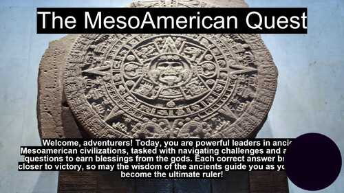 Social Studies MesoAmerica Simulation: No Prep History Game Unit Lesson