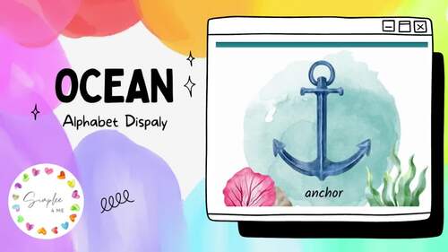 Printable | Ocean | Under the Sea | Alphabet | Display Set by SimpLee 4 Me