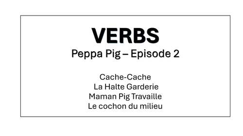 Learn French in fun way with Peppa Pig: Exercises and transcript from ...