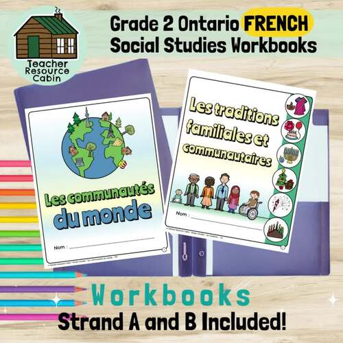Grade 2 Ontario FRENCH Social Studies Workbook Bundle by Teacher ...