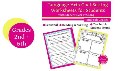 Student Goal Tracking Sheets and Student Reflection Sheets Language ...