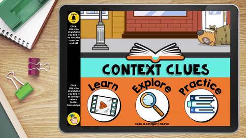 Context Clues LINKtivity® (Types of Context Clues) by The Classroom Nook