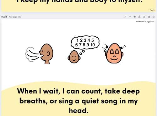 I Can Wait - Social Story by ACCESSable | TPT