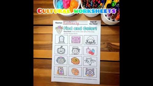 Day of the Dead Worksheets with Phonics, Math, Social Studies, & Art ...