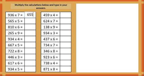 Pumpkin Spice Gnome 3-digit by 1-digit Multiplication Pixel Art Mystery ...