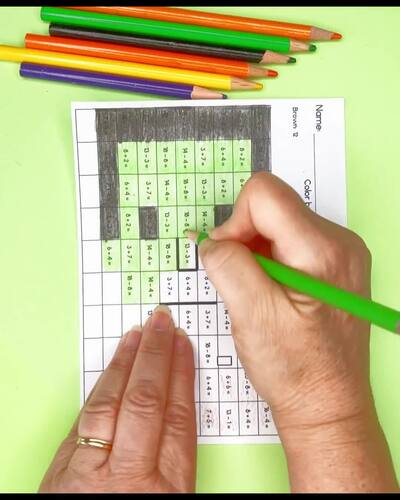 Halloween Color by Code Editable Mystery Picture Worksheets Sight Words ...