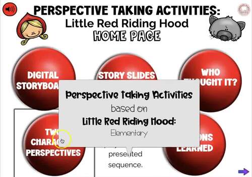 Boom Perspective taking Activities Little Red Riding Hood Elementary