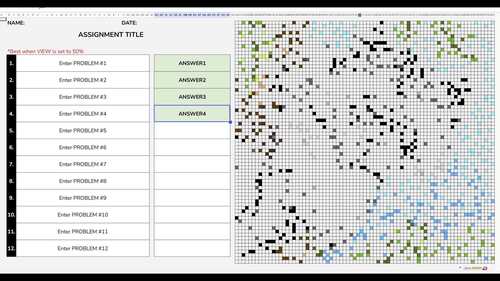 DIY Google Sheet Resource Pixel Art Template EDITABLE | Raccoon | TPT