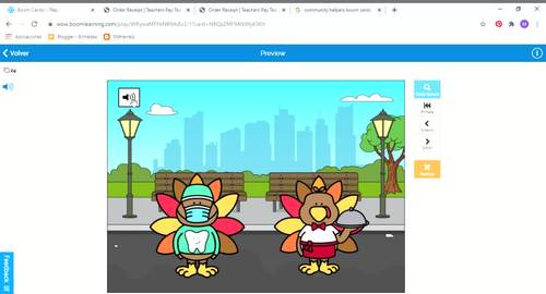 Boom Cards Ayudantes de la Comunidad | Thanksgiving Community Helpers ...