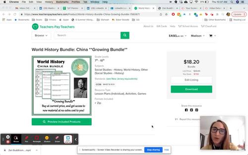 World History Bundle: China **Growing Bundle** by Miss Hagar's History ...