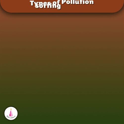Types of Pollution Water, Air, Land Earth Day Montessori Ecology Activity