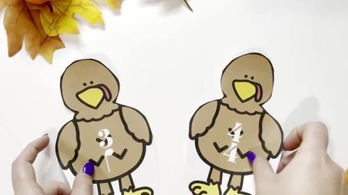 Turkey Meter Sort for Rhythm Elementary Music Centers during Thanksgiving