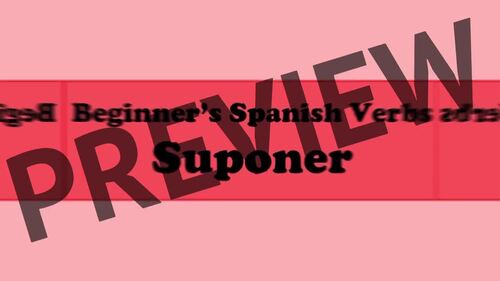 suponer irregular conjugation