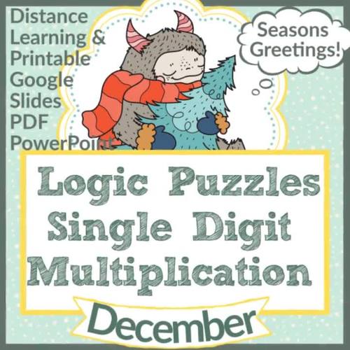 Dollar Deal Math Logic Puzzles Multiplication Enrichment Christmas