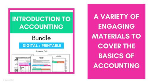 Intro to Accounting Bundle with Accounting Equation and Financial ...