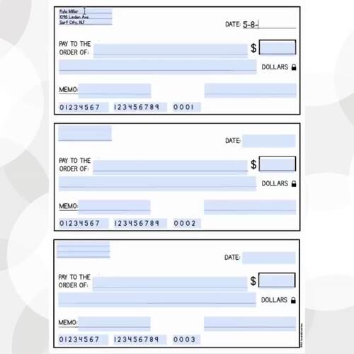 Editable Check, Checkbook Register, Financial Responsibility, Classroom ...