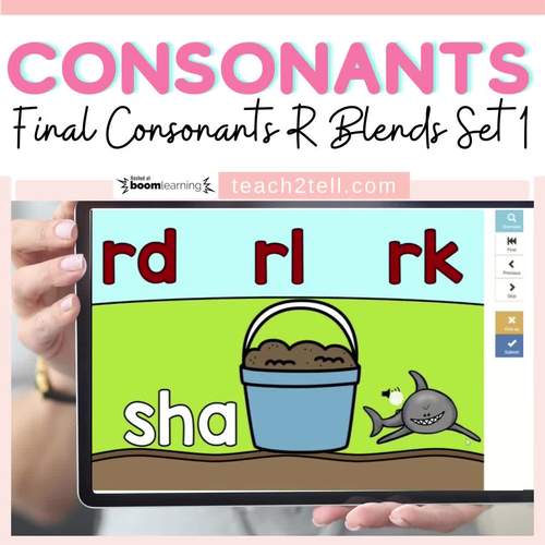 Final Consonants R Ending Blends Boom Cards Set 1 by Teach2Tell | TPT