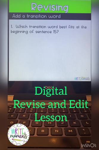 Digital Revise and Edit Lesson by Write Moments | TPT