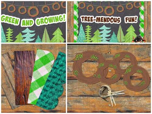 Woodland Bulletin Board for Preschool Tree Theme by Bulletin Board Store